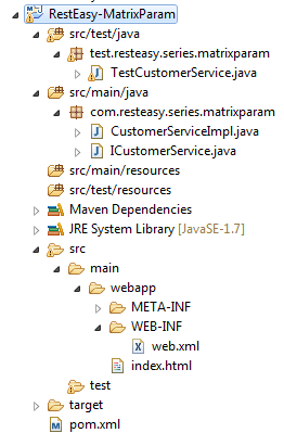 RestEasy: JAX-RS web service using @MatrixParam annotation - BenchResources.Net