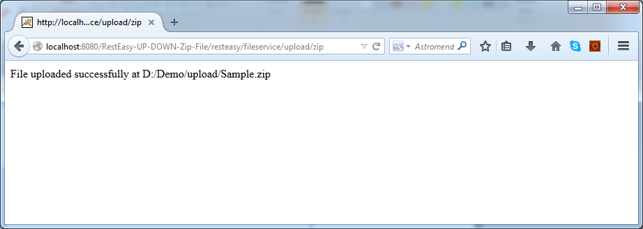 RestEasy: JAX-RS web service for uploading/downloading Zip file + Java client - BenchResources.Net