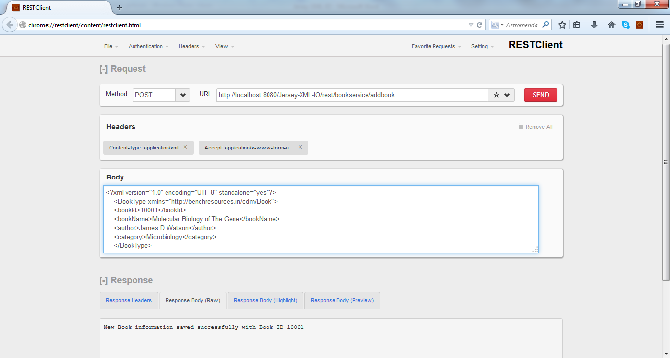 Jersey 2.x web service using JAXB + XML example - BenchResources.Net