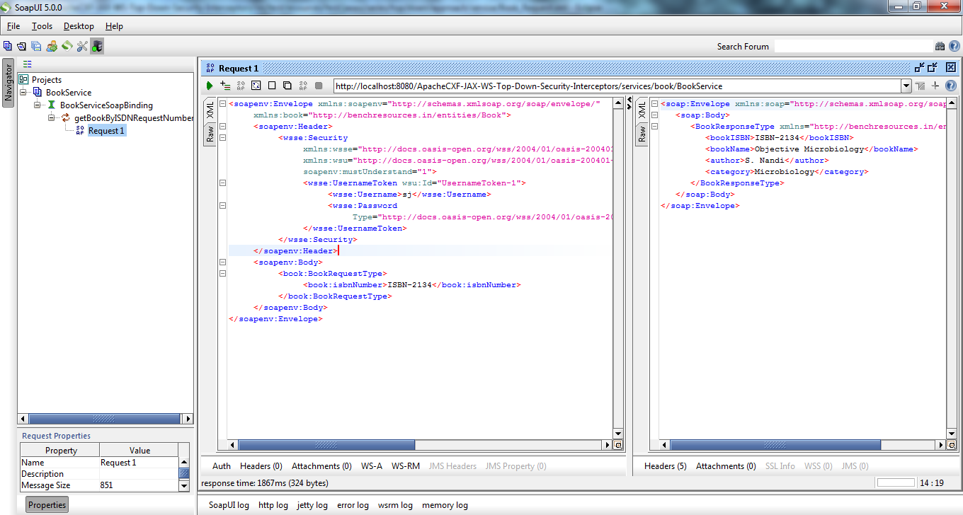 Apache Cxf Jax Ws Web Service Using Top Down Approach Adding Cxf Interceptors Using