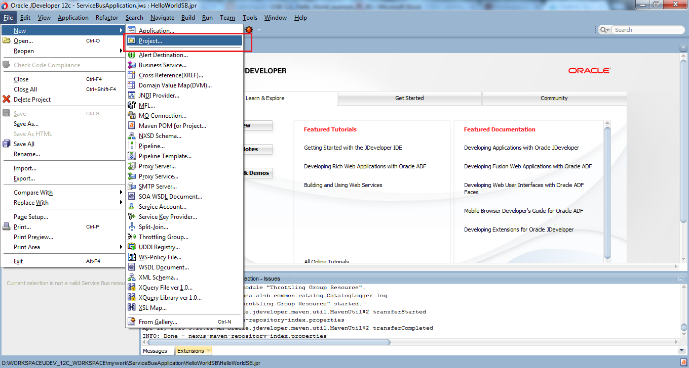 Oracle OSB 12c - Operational Branch example - BenchResources.Net