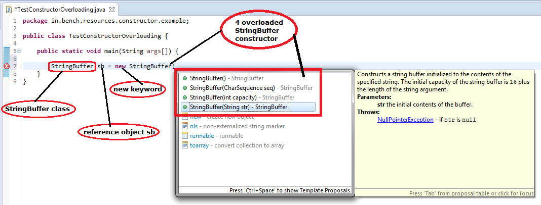 Java Constructor Overloading With Example BenchResources Net