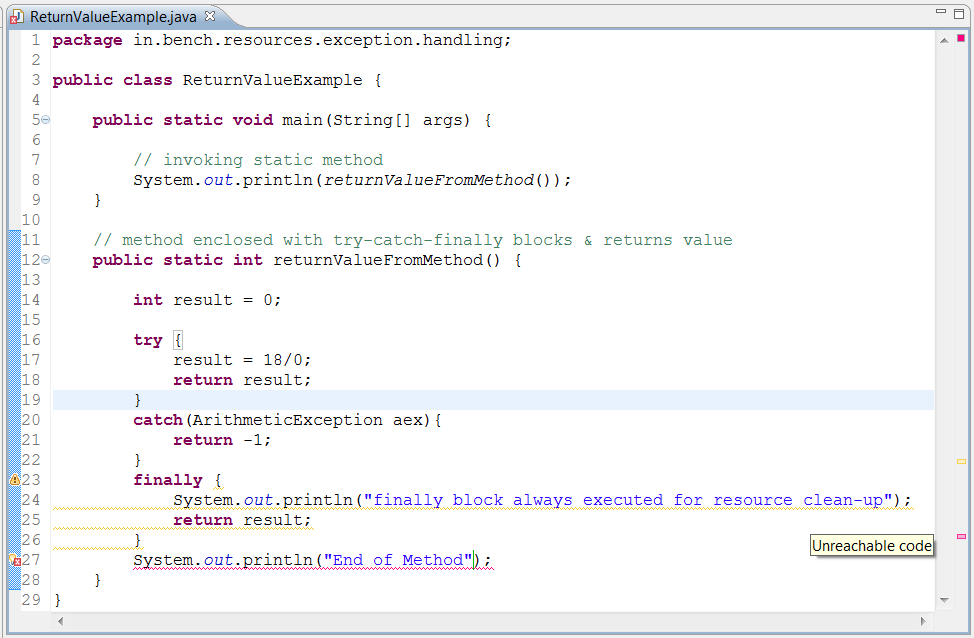 Returning Value From Method Having Try Catch Finally Blocks