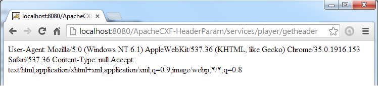 Apache Cxf Jax Rs Restful Web Service Using Headerparamcontext