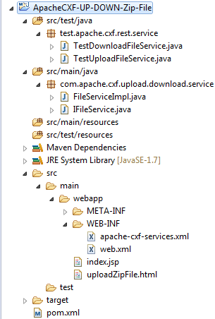 Apache CXF: JAX-RS Restful web service for uploading/downloading Zip file + Java client ...