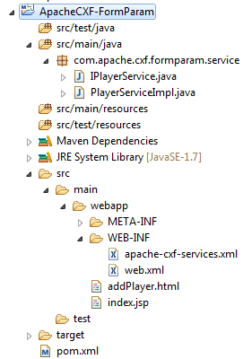 Apache CXF: JAX-RS Restful web service using @FormParam annotation ...