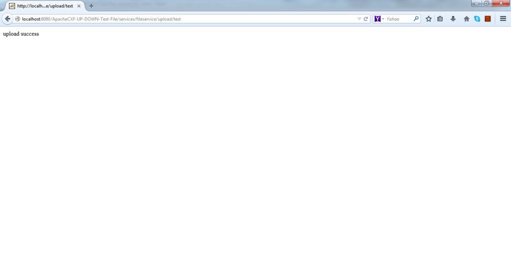 Apache CXF: JAX-RS Restful web service for uploading/downloading Text file + Java client ...