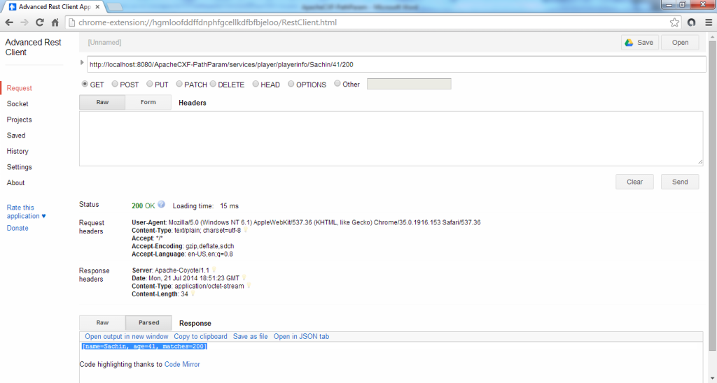 Apache Cxf Jax Rs Restful Web Service Using Pathparam Annotation Benchresourcesnet