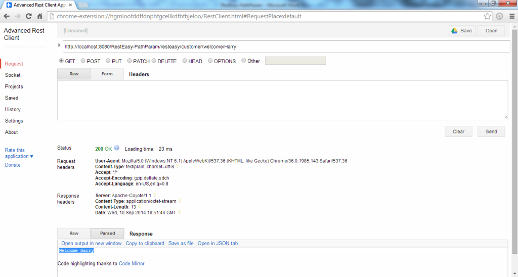 RestEasy: JAX-RS web service using @PathParam annotation - BenchResources.Net