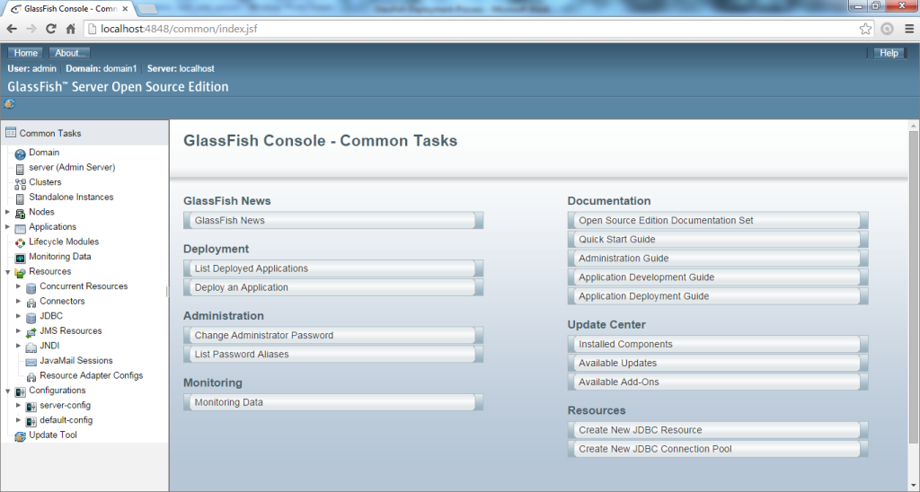 Glassfish-4.1 Deployment process - BenchResources.Net