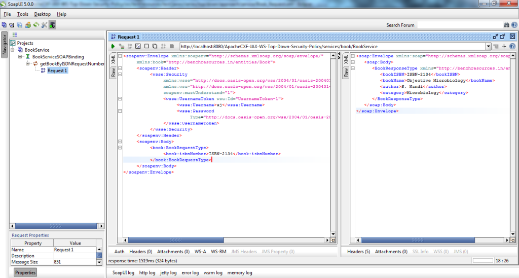 Apache Cxf Jax Ws Web Service Using Top Down Approach Adding Ws Security Policy Using