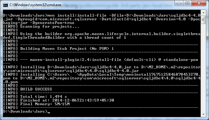 Apache Maven Installing Custom Library Into Local Repository Benchresourcesnet