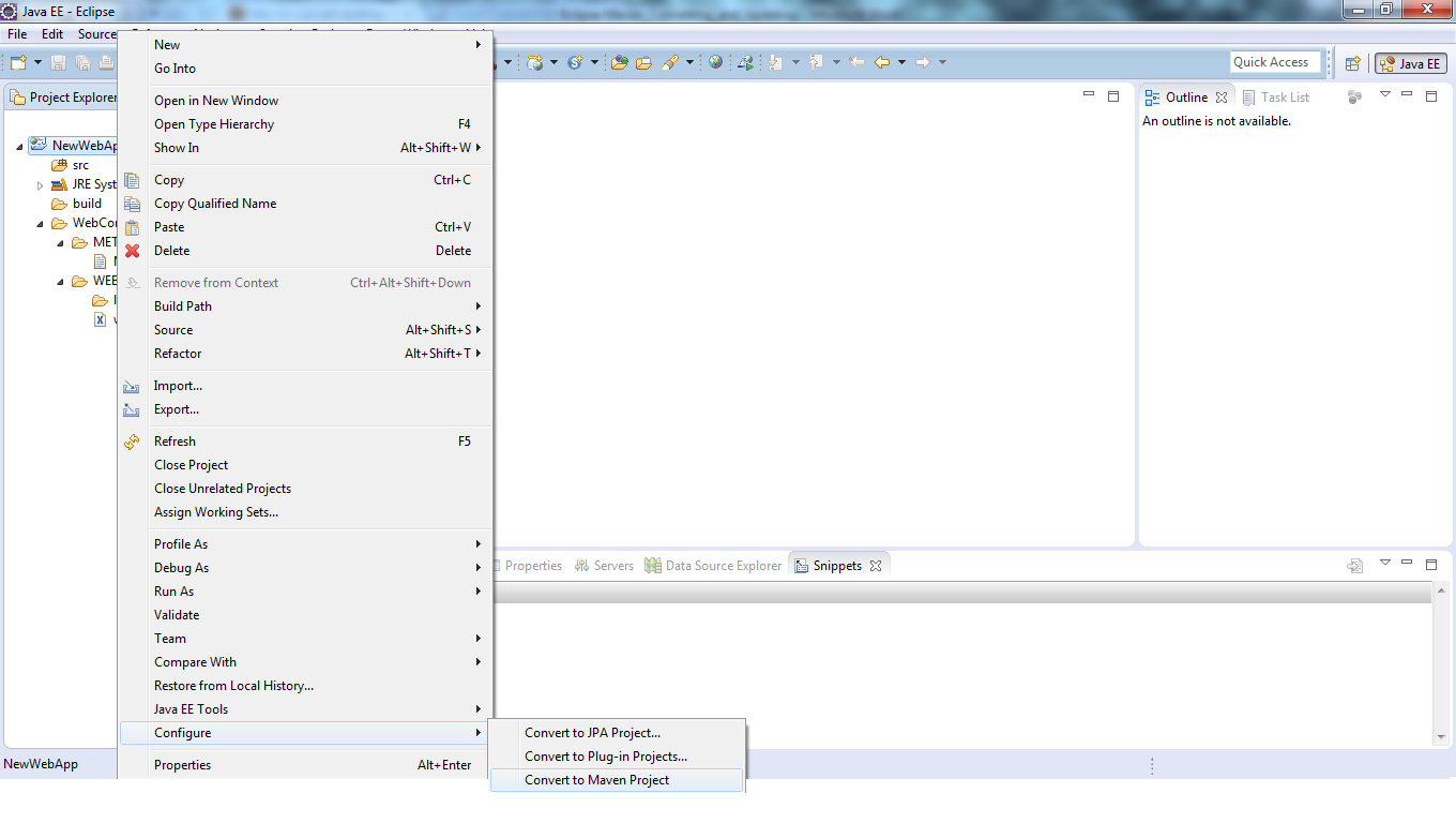 Eclipse + Maven - Converting Web project to Maven project ...