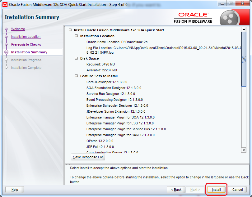 Oracle Soa 12c Installation Steps Using Single Installer
