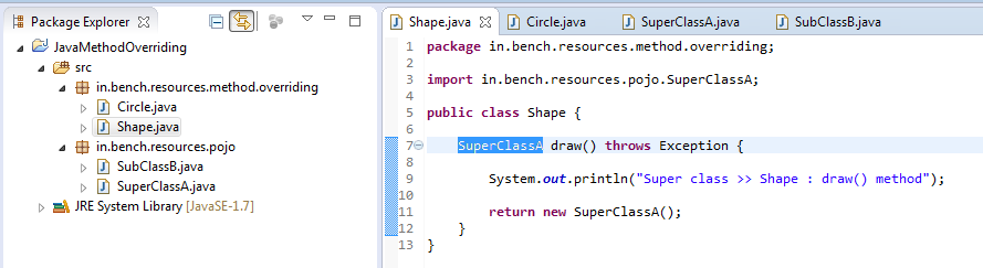 Java Overriding: Widening and narrowing for access modifier, return ...